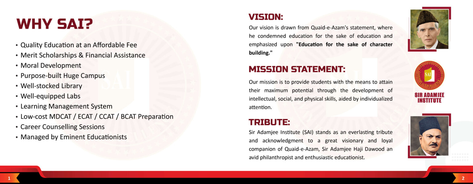 Sir Adamjee Institute – Intermediate College – Separate classes for ...