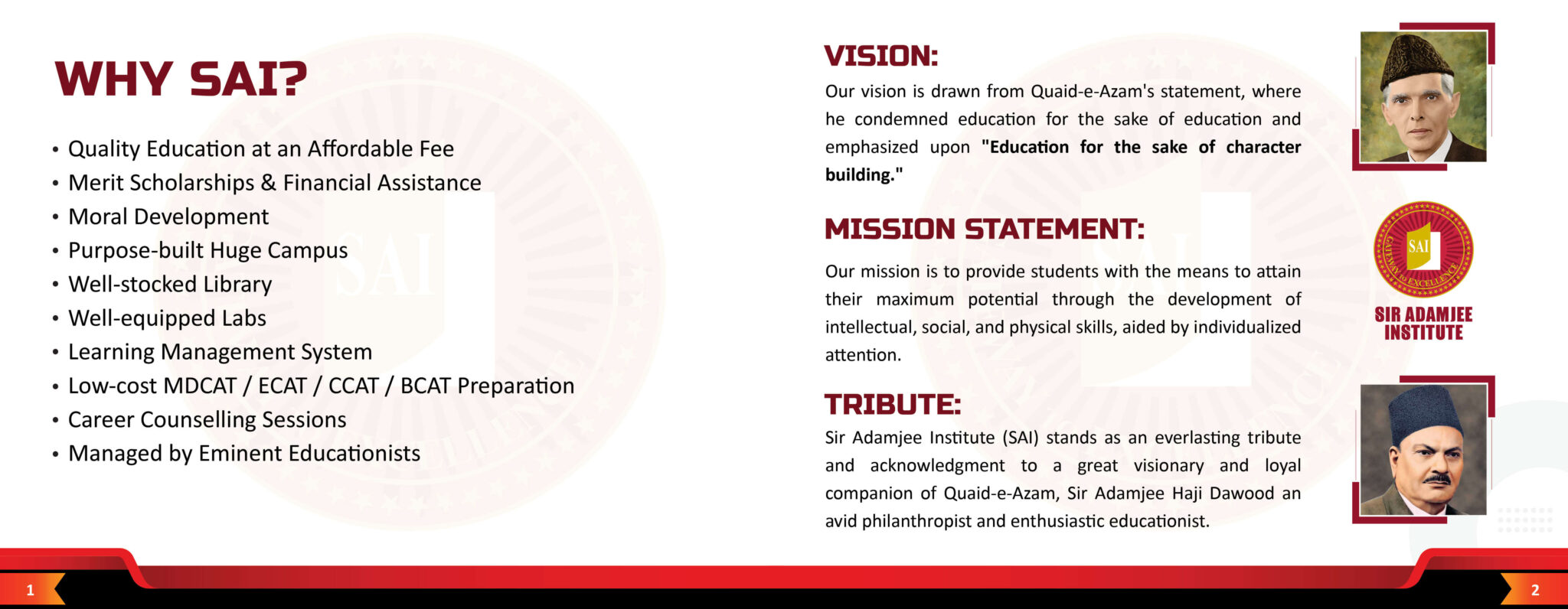 Sir Adamjee Institute – Intermediate College – Separate classes for ...